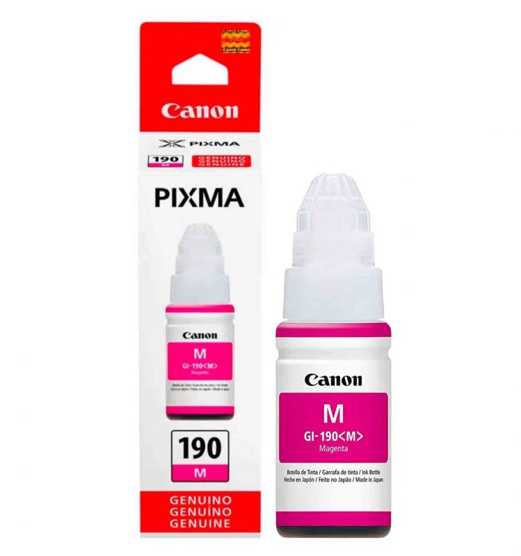 TINTA CANON GI-190 MAGENTA 70 ML G2111 G3110 G4102 | Megaoutlet de Impresión